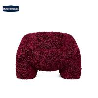 China Leisure Chair Pink Fabric Modern Armrest Love Single Sofa Chair Luxury Decorative Flower Petal Modern Living Room Chair for sale