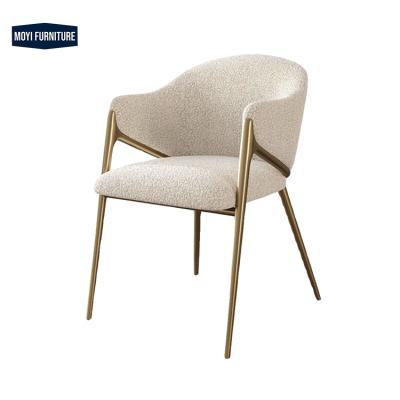 China Modern Dinner Chair Contemporary Stainless Steel Metal Dining Chairs Fashion Home Furniture Restaurant Dining Room for sale
