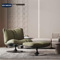 China Mail Packing Leather Minimalist Rotatable Single Sofa Chair Casual Creative Designer Living Room Contemporary Seating for sale
