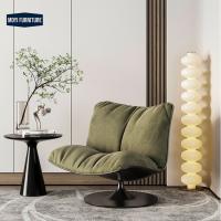 China Mail Packing Leather Minimalist Rotatable Single Sofa Chair Casual Creative Designer Living Room Contemporary Seating for sale
