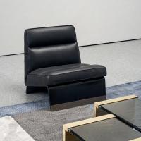 China Velvet Fabric Upholstered Single Sofa Lounge Chair Modern Living Room Furniture Minimalist Comfortable Design for sale