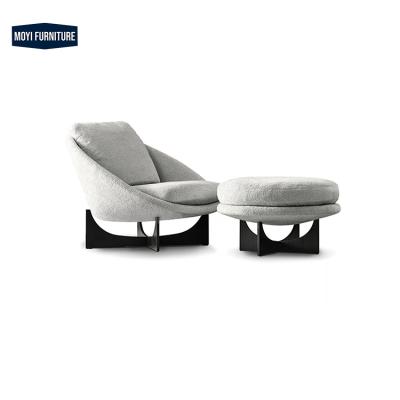 China Arm Chair Modern Linen Fabric Single Italian Living Room Sofa Chair Leisure Chair Light Luxury Hotel Room Comfort Style for sale