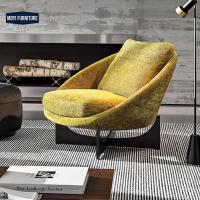 China Arm Chair Modern Linen Fabric Single Italian Living Room Sofa Chair Leisure Chair Light Luxury Hotel Room Comfort Style for sale