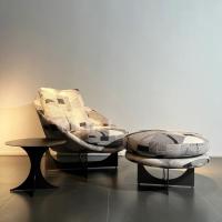 China Arm Chair Modern Linen Fabric Single Italian Living Room Sofa Chair Leisure Chair Light Luxury Hotel Room Comfort Style for sale