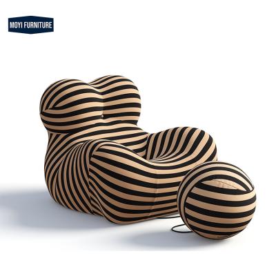 China Leisure Chair MOYI Italian Accent Furniture Modern Armchair Living Room Modern Lounge Chair Mail Packing Y for sale