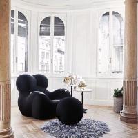 China Leisure Chair MOYI Italian Accent Furniture Modern Armchair Living Room Modern Lounge Chair Mail Packing Y for sale