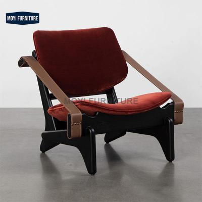 China Carpet Recommended MOYI Nordic Modern Accent Chair Wooden Boucle Lounge Chair Living Room Relax Leisure Comfortable Chair for sale