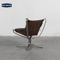 China end MOYI Traditional Vintage Hotel Furniture Lounge Chair Featuring Carbon Steel Frame and Artificial Leather for Home Villa for sale