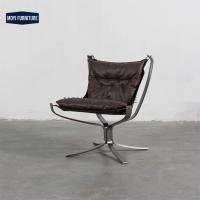 China end MOYI Traditional Vintage Hotel Furniture Lounge Chair Featuring Carbon Steel Frame and Artificial Leather for Home Villa for sale