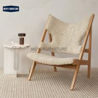 China Living Room Chair Plush Wool Upholstered Accent Chair Comfortable Modern Seating for Lounge Bedrooms for sale