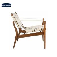 China Custom solid wood leather backrest armrest recliner accent leisure chair comfortable design for hotel and home furniture for sale