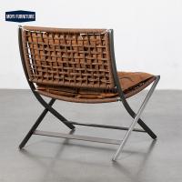 China Arm Chair Modern Italian Chair Designer Vintage Genuine Leather Living Room Minimalist Designer Sofa Chair Electric No for sale