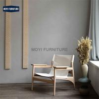 China Wood Legs Modern Living Room Sofa Single Accent Chair Saddle Leather Retro Leisure Chair Carpet Surface Recommended for sale