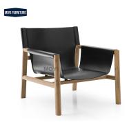 China Living Room Furniture Custom Modern Italian Luxury Solid Wood Restaurant Chair with Saddle Leather Backrest Feature for sale