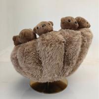 China Home Furniture High End Creative Personality Art Alien Doll Animal Doll Lazy Polar Plush Teddy Bear Sofa Chair Designer for sale