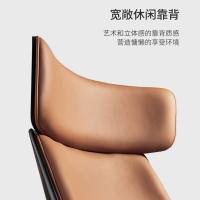 China Arm Chair Modern Living Room Furniture Swivel Leather Accent Sofa Chair Lounge Chaise Chair Ottoman Version Included for sale