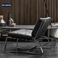 China Mail Packing Arm Chair Modern Living Room Accent Chair Comfort Leisure Chair Fabric Lounge Chair Metal Leg Green Chair for sale