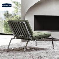 China Mail Packing Arm Chair Modern Living Room Accent Chair Comfort Leisure Chair Fabric Lounge Chair Metal Leg Green Chair for sale