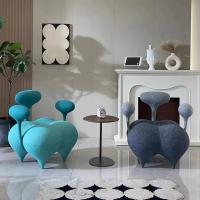 China Fabric Designer Creative Magic Balloon Chair Casual Single Sofa Chair Living Room High End Lounge Chair Villa Styling Cotton for sale