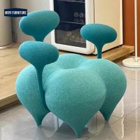 China Fabric Designer Creative Magic Balloon Chair Casual Single Sofa Chair Living Room High End Lounge Chair Villa Styling Cotton for sale