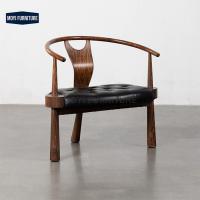 China Solid Wood Legs Home Furniture Chinese Style Single Sofa Chair with Tea Table Light Luxury Balcony Lounge Modern Dining Hotel for sale