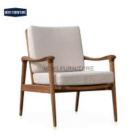 China Velvet Fabric Modern Handmade Single Seater Couch Solid Wood Sofa Chair Living Room Customization Simplicity Comfortable for sale
