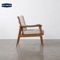 China Velvet Fabric Modern Handmade Single Seater Couch Solid Wood Sofa Chair Living Room Customization Simplicity Comfortable for sale