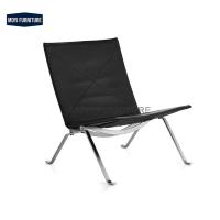 China Genuine Leather Modern Living Room Lounge Chair with Ottoman Customized Leisure Chair Home Furniture for sale