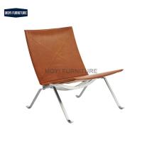 China Genuine Leather Modern Living Room Lounge Chair with Ottoman Customized Leisure Chair Home Furniture for sale