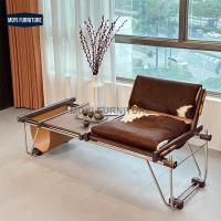China Home Furniture Mid Century Casual Chair and Cowhide Bench Vintage Bauhaus Designer Model Suitable for Office Living Room for sale