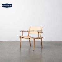 China Saddle Leather Nordic Designer Dining Chair Light Luxury Simple White Ash Wood Imported Armchair for Restaurant Meetings for sale