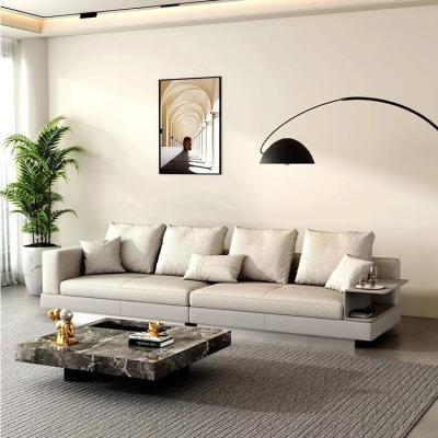 China MOYI Italy Design Genuine Leather Living Room White Simple Design Modern Sofa Set l Shaped Leather White Sectional Sofa for sale