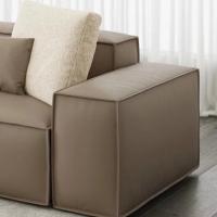 China MOYI Custom Design Villa Living Room Queen Size Plush Velvet Fabric L Shaped Sectional Sofa for sale
