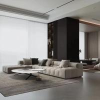 China MOYI Set Fabric Modern Corner Type Set Furniture Leather Shape Sofas 7 Seater l Sofa Sectional for Living Room Sofas for sale