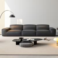 China MOYI Italian Modern Sofa Couch Black Luxury Italian Couch Set Living Room Modern Leather Sofa for sale