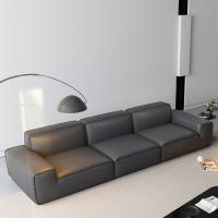China MOYI Italian Modern Sofa Couch Black Luxury Italian Couch Set Living Room Modern Leather Sofa for sale