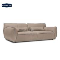 China Modern Minimalist Design 2 Seat Couch Customized Leather Living Room Sofa Set Furniture for sale