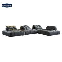 China Living Room Furniture Modern Sectional Combination Modular Corner Floor Couch Lounge Fashion Different Shape Customize Sofa for sale