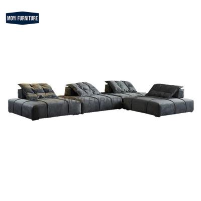 China Living Room Furniture Modern Sectional Combination Modular Corner Floor Couch Lounge Fashion Different Shape Customize Sofa for sale