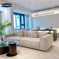China Modern Minimalism Italian Design Fabric Luxury Living Room L Shaped Combination Modular Sectional Sofa for sale