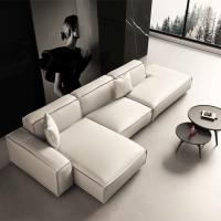China Modern Minimalism Italian Design Fabric Luxury Living Room L Shaped Combination Modular Sectional Sofa for sale