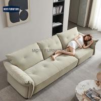 China Italian Minimalist Creative Living Room Hotel Villa Three Seat Sofa  Fabric Lounge Sofa Furniture for sale