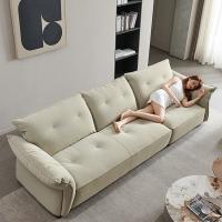 China Italian Minimalist Creative Living Room Hotel Villa Three Seat Sofa  Fabric Lounge Sofa Furniture for sale