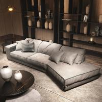 China Modern Indoor Designer Italian Sofa Sets Large Fabric 2-Piece Corner Sectional Couches Convertible Furniture for Living Room for sale