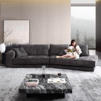 China Modern Indoor Designer Italian Sofa Sets Large Fabric 2-Piece Corner Sectional Couches Convertible Furniture for Living Room for sale