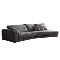 China Modern Indoor Designer Italian Sofa Sets Large Fabric 2-Piece Corner Sectional Couches Convertible Furniture for Living Room for sale