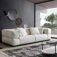 China Velvet Sofa Nordic Modern Set with Retro Cream Wind Snow Pattern for Small Apartments Sectional with Sponge Filling for sale