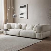 China Velvet Sofa Nordic Modern Set with Retro Cream Wind Snow Pattern for Small Apartments Sectional with Sponge Filling for sale