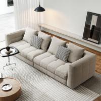 China High Quality Custom Modern 4-Seater Sectional Sofa Set Luxury Fabric Couch for Villa Living Room & Hotel Furniture for sale