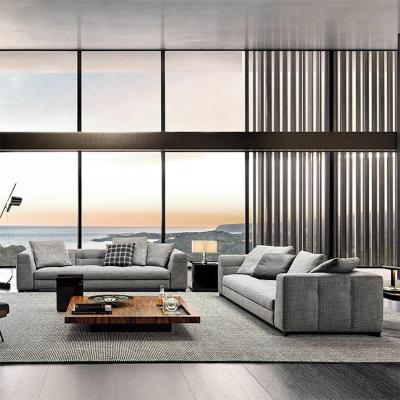 China High Quality Custom Modern 4-Seater Sectional Sofa Set Luxury Fabric Couch for Villa Living Room & Hotel Furniture for sale